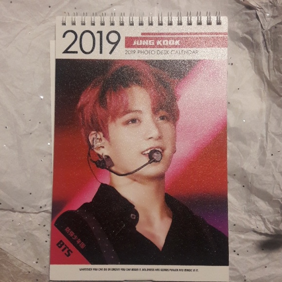 Office | Bts Kpop Jungkook 2192020 Standing Desk Calendar | Poshmark